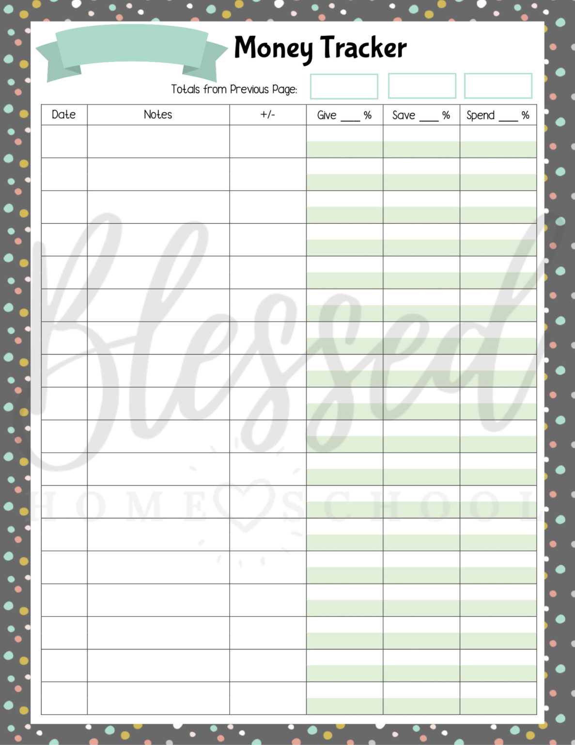 Money Manager for Kids - Blessed Homeschool