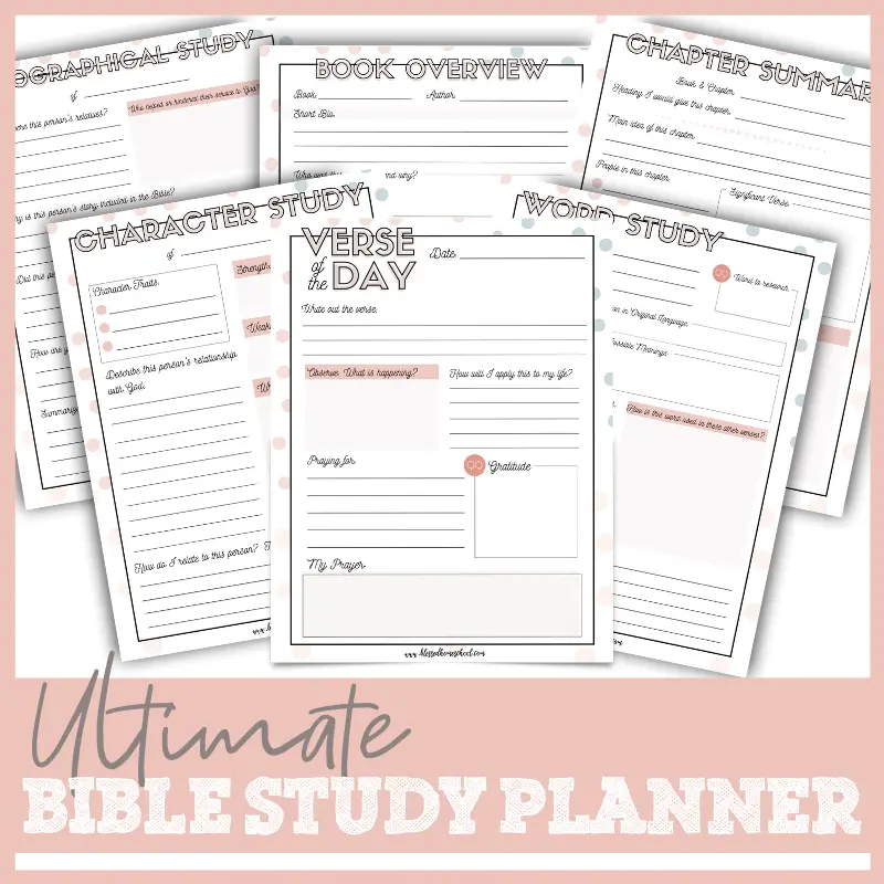 The Ultimate Bible Study Planner Blessed Homeschool The Ultimate Bible Study Planner Blessed Homeschool