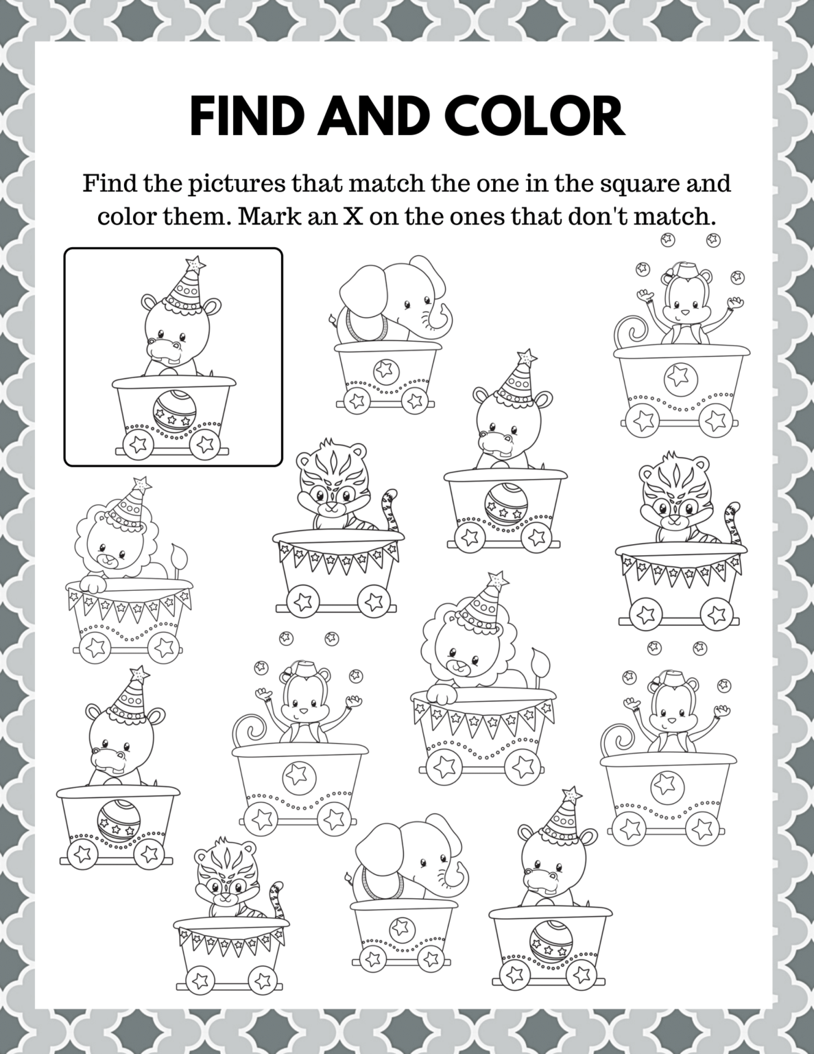 Visual Perception Activity Pack - Blessed Homeschool