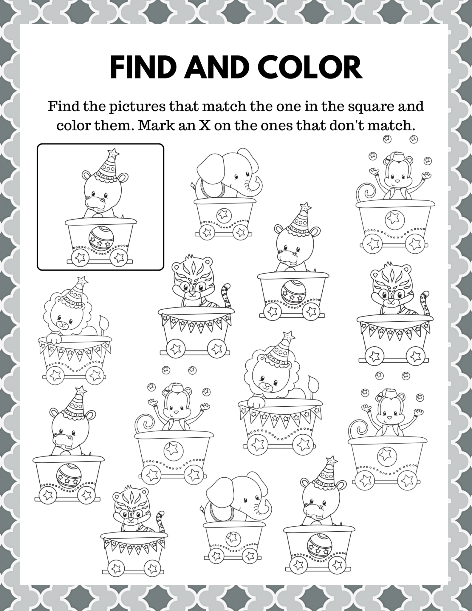 Visual Perception Activity Pack - Blessed Homeschool