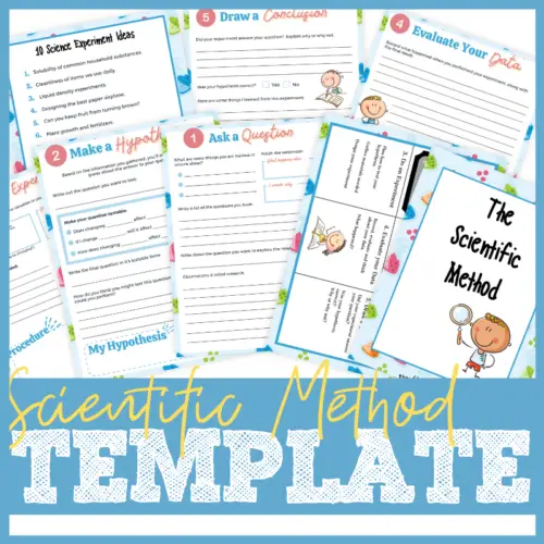 Scientific Method Template for Kids - Blessed Homeschool