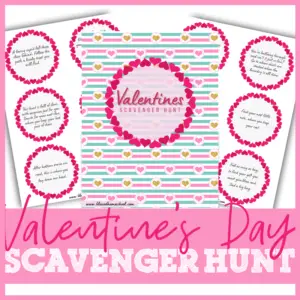 Valentine's Day Scavenger Hunt for Kids - Blessed Homeschool