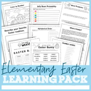 Easter Printable Worksheets for Elementary School