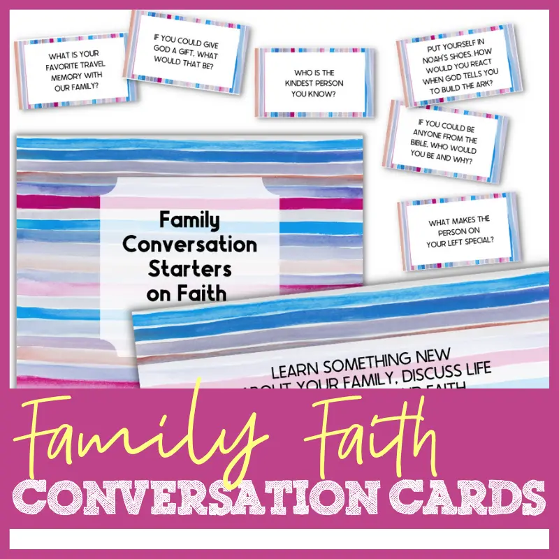 Family Conversation Cards on Faith and Life