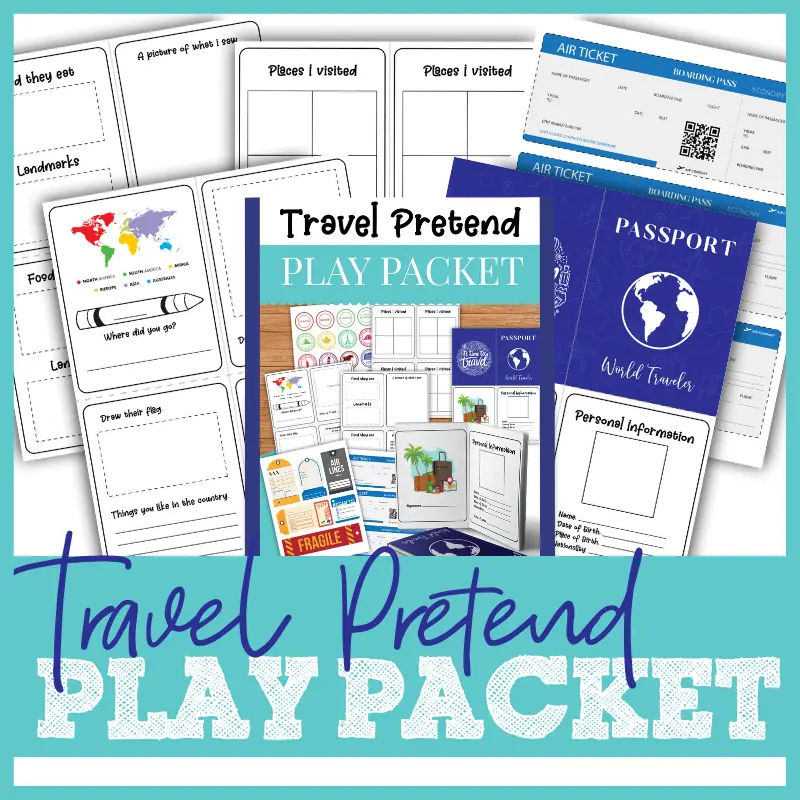 Travel Pretend Play Printables - Blessed Homeschool