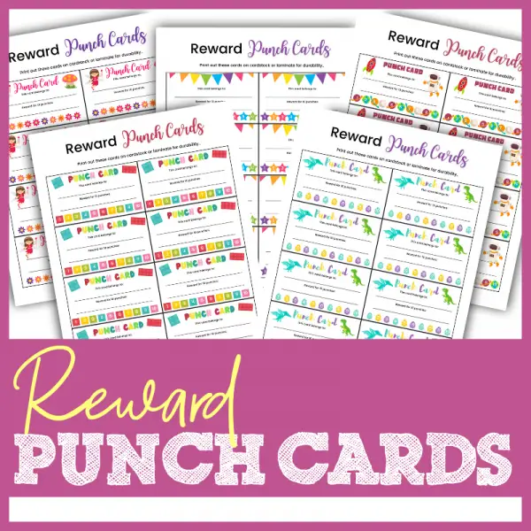 Free Printable Reward Punch Cards - Blessed Homeschool