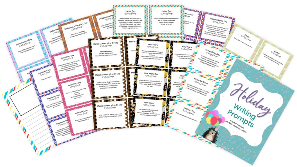 Holiday Writing Prompts Through the Year