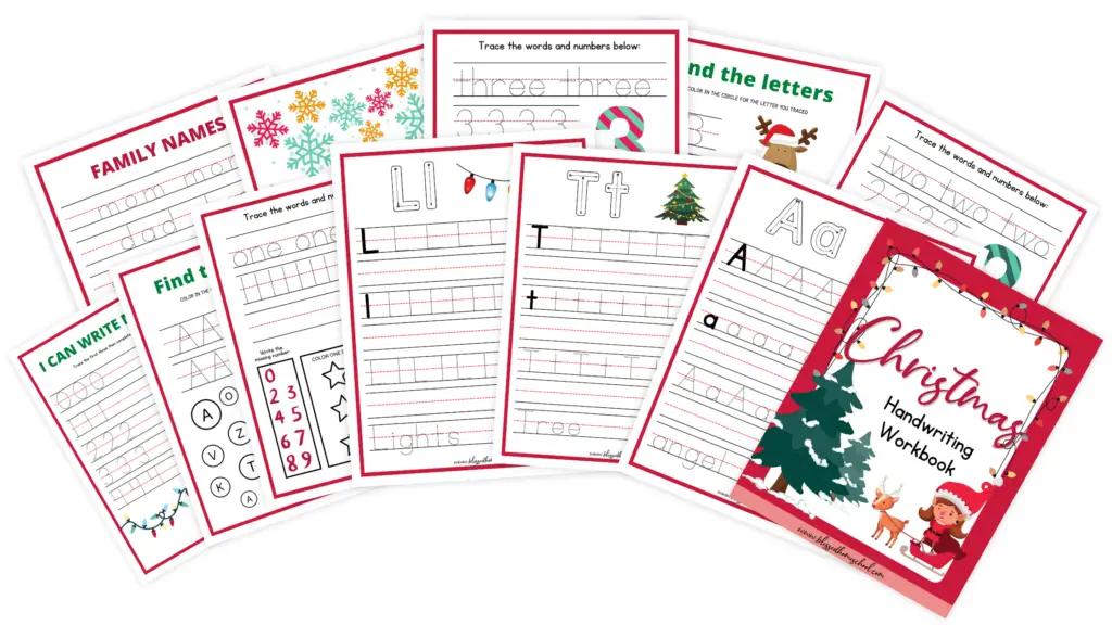 Christmas Handwriting Practice Workbook