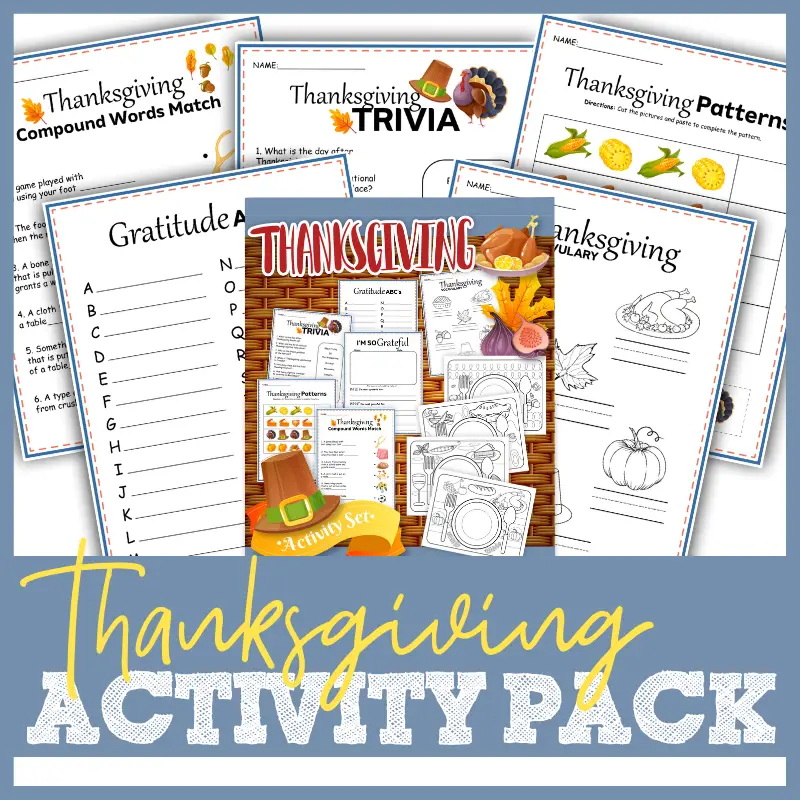 FREE Thanksgiving Activity Pack - Thanksgiving Printables