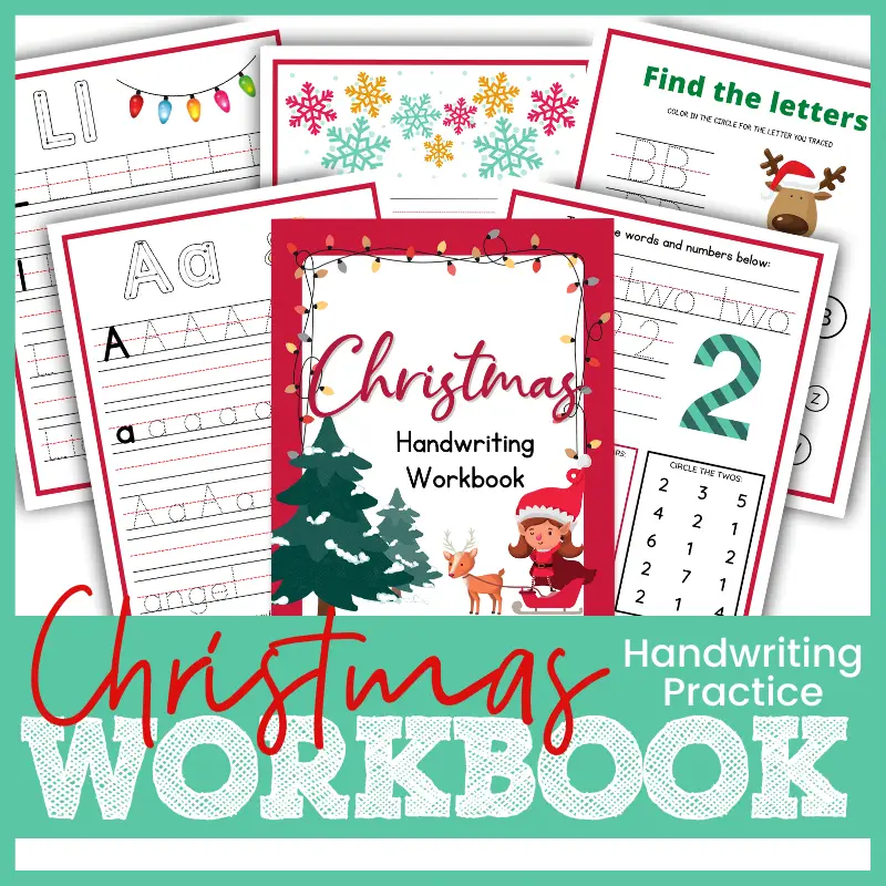 Christmas Handwriting Practice Workbook
