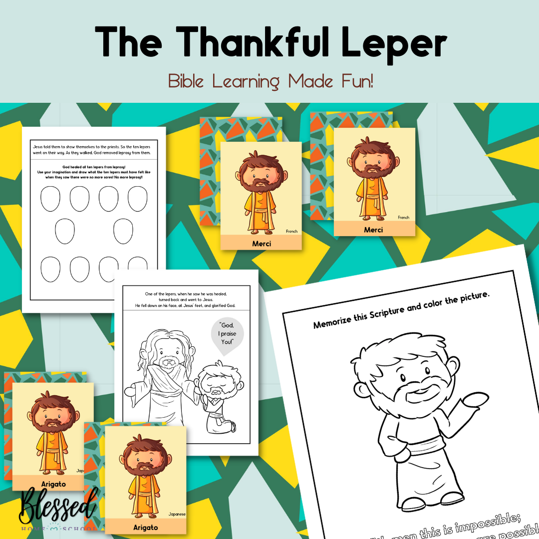 The Thankful Leper Color and Learn Workbook