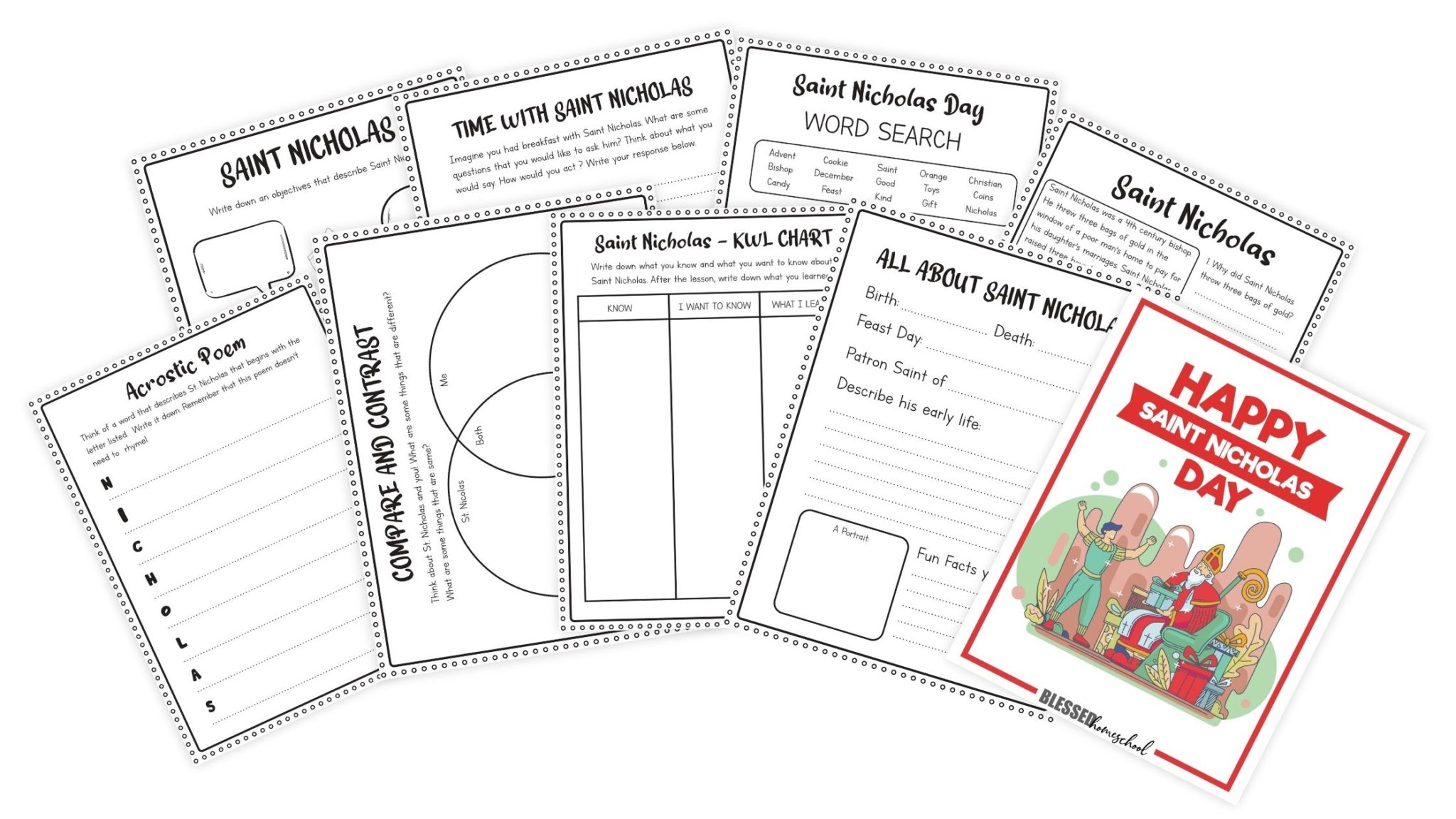 Saint Nicholas Day Printables and Learning Activities