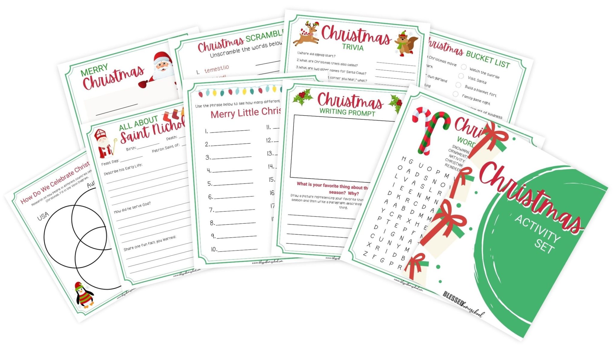 FREE Christmas Activity Pack - Christmas Printables