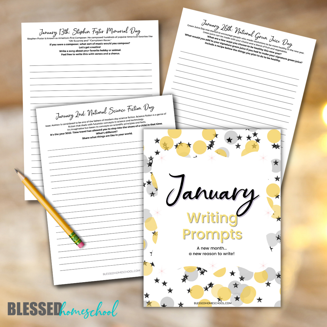 January Writing Prompts: National Days in January