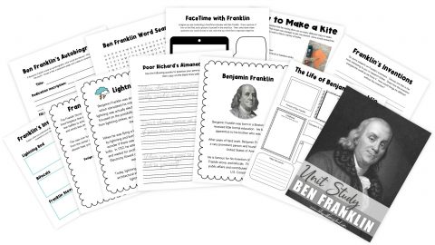 Ben Franklin Unit Study: Homeschool Print and Go Unit Study