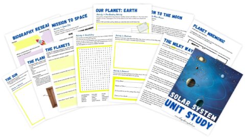 Solar System Unit Study - Printable Solar System Worksheets