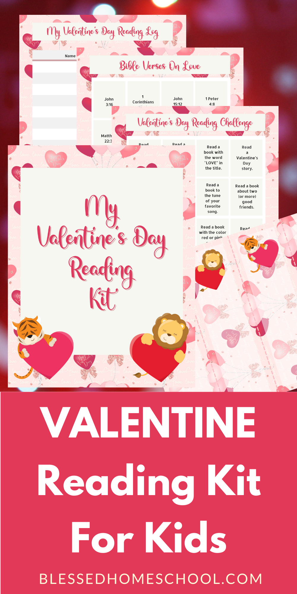 Free Valentine's Day Reading Challenge for Kids