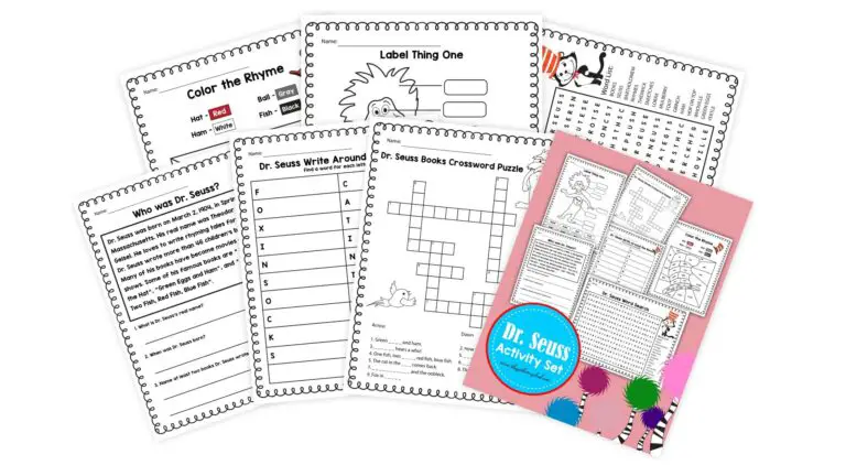 Free Dr. Seuss Worksheets & Activity Ideas for Dr. Seuss Day