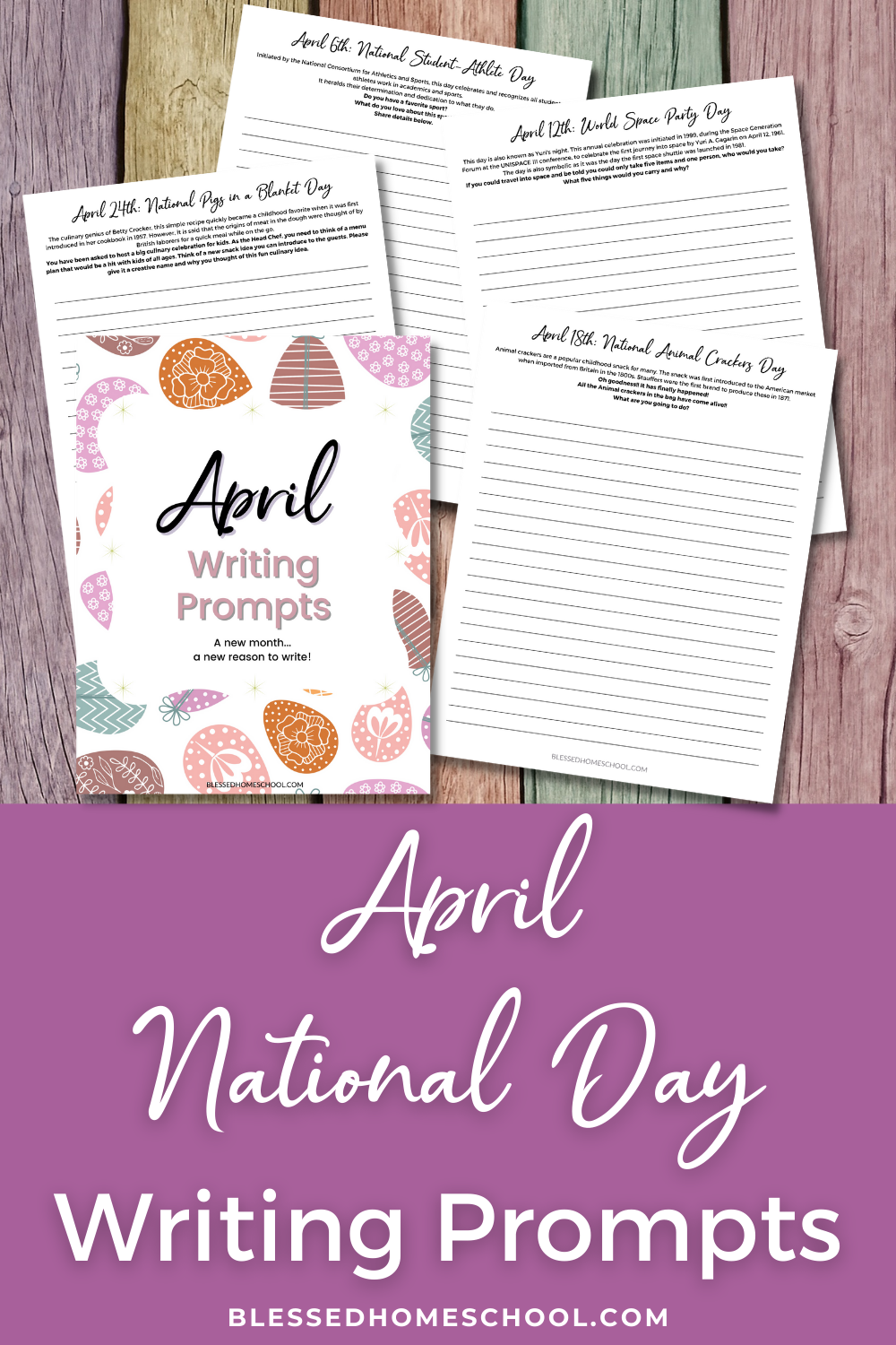 Easy No-Prep April Writing Prompts for Your Homeschool