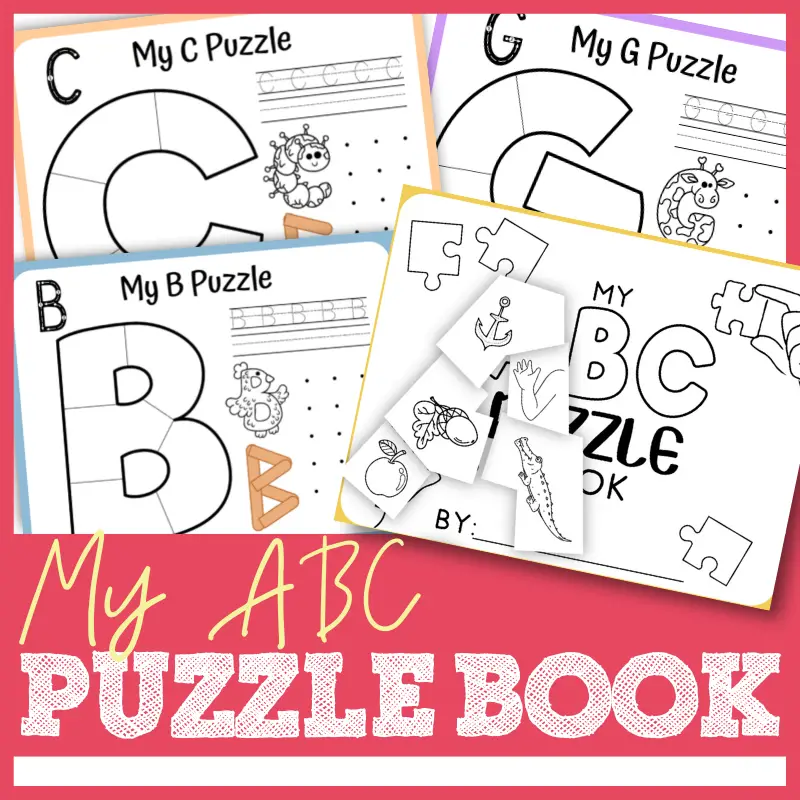ABC Puzzle Book: Printable Alphabet Puzzle for your Littles