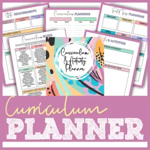 FREE Homeschool Curriculum Planner Printable