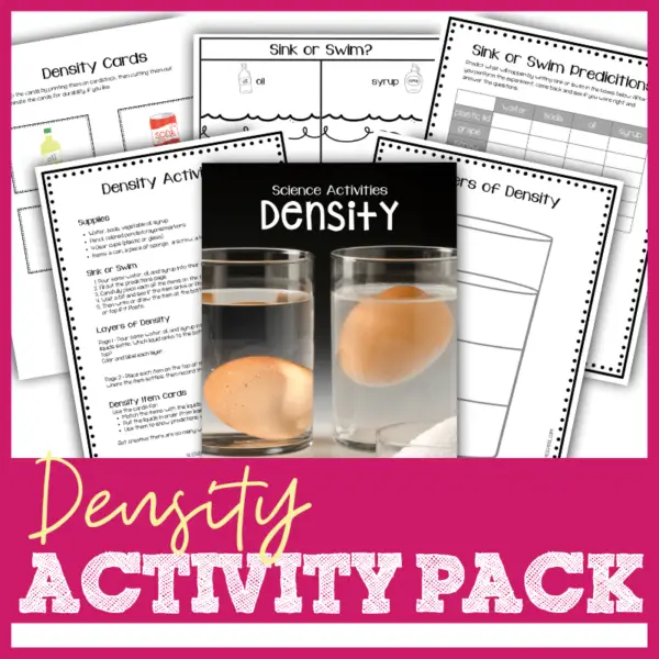 FREE Density Science Activities {Science Experiments}