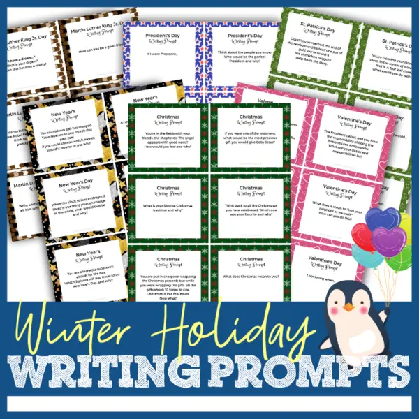 Winter Holiday Writing Prompts for Kids
