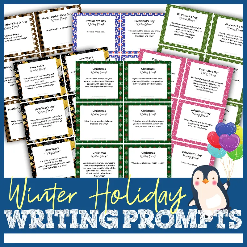 Winter Holiday Writing Prompts for Kids