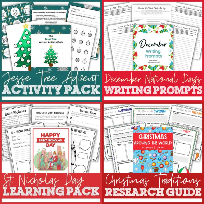 Christmas Resource Bundle - Blessed Homeschool