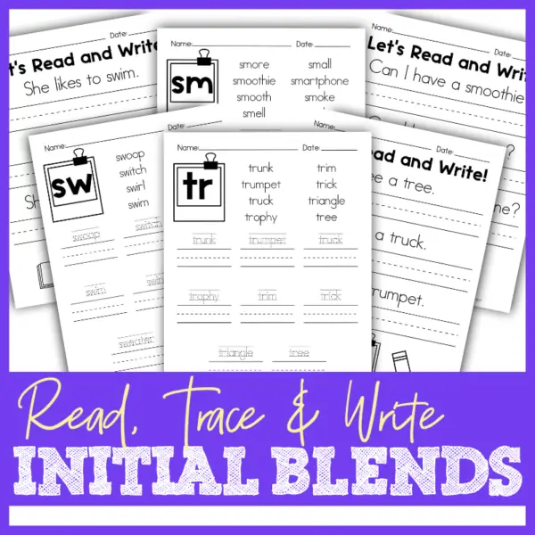 Letter Blends Read & Write {Kindergarten & First Grade}