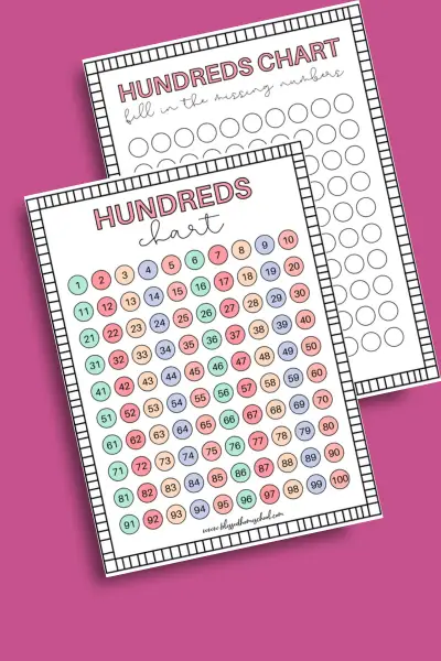 Free Printable Hundreds Chart Worksheets {and How to Use it}