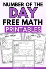 Number of the Day Printable FREE Math Worksheets