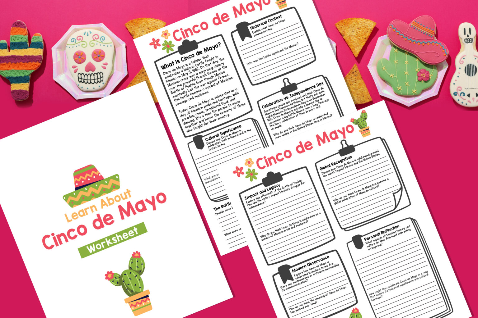 Free Cinco de Mayo Worksheet Printable for Kids