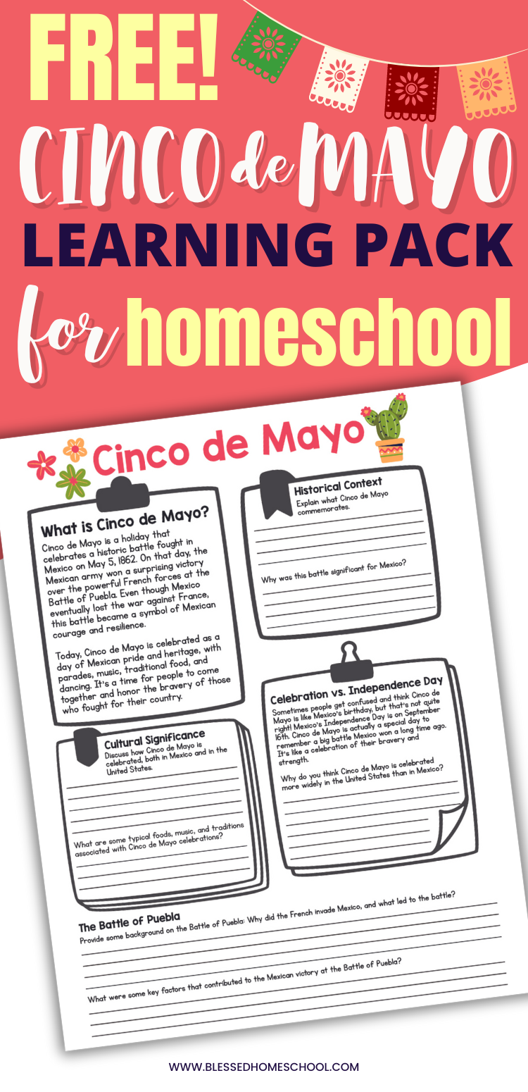 Free Cinco de Mayo Worksheet Printable for Kids