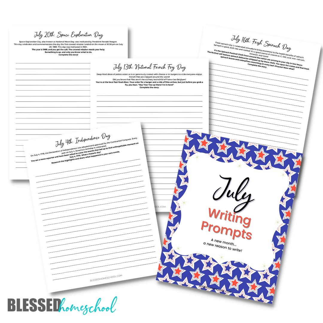 July Writing Prompts: Spark a Love of Writing This Summer