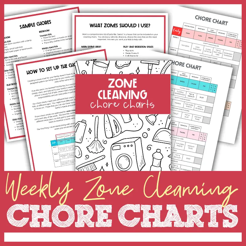 Home Chore Chart Templates Chore Charts (Printable, Editable Daily