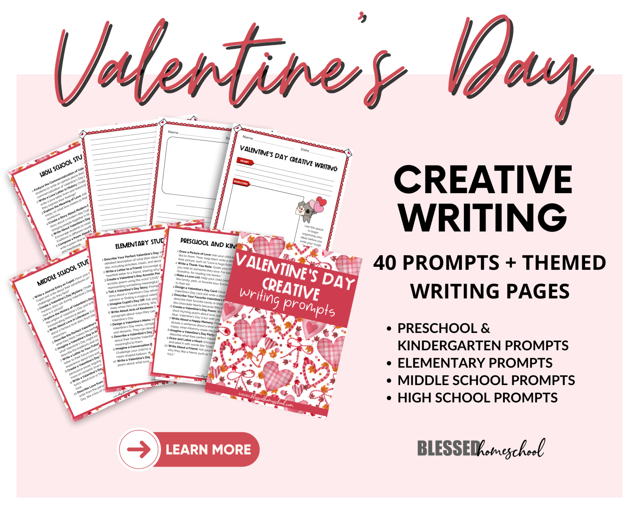 40 Valentine's Day Writing Prompts for All Ages